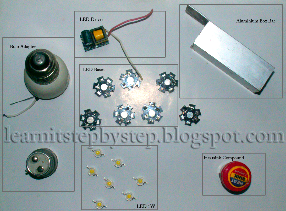 DIY Home Made LED Lamp - Learn It Step By Step