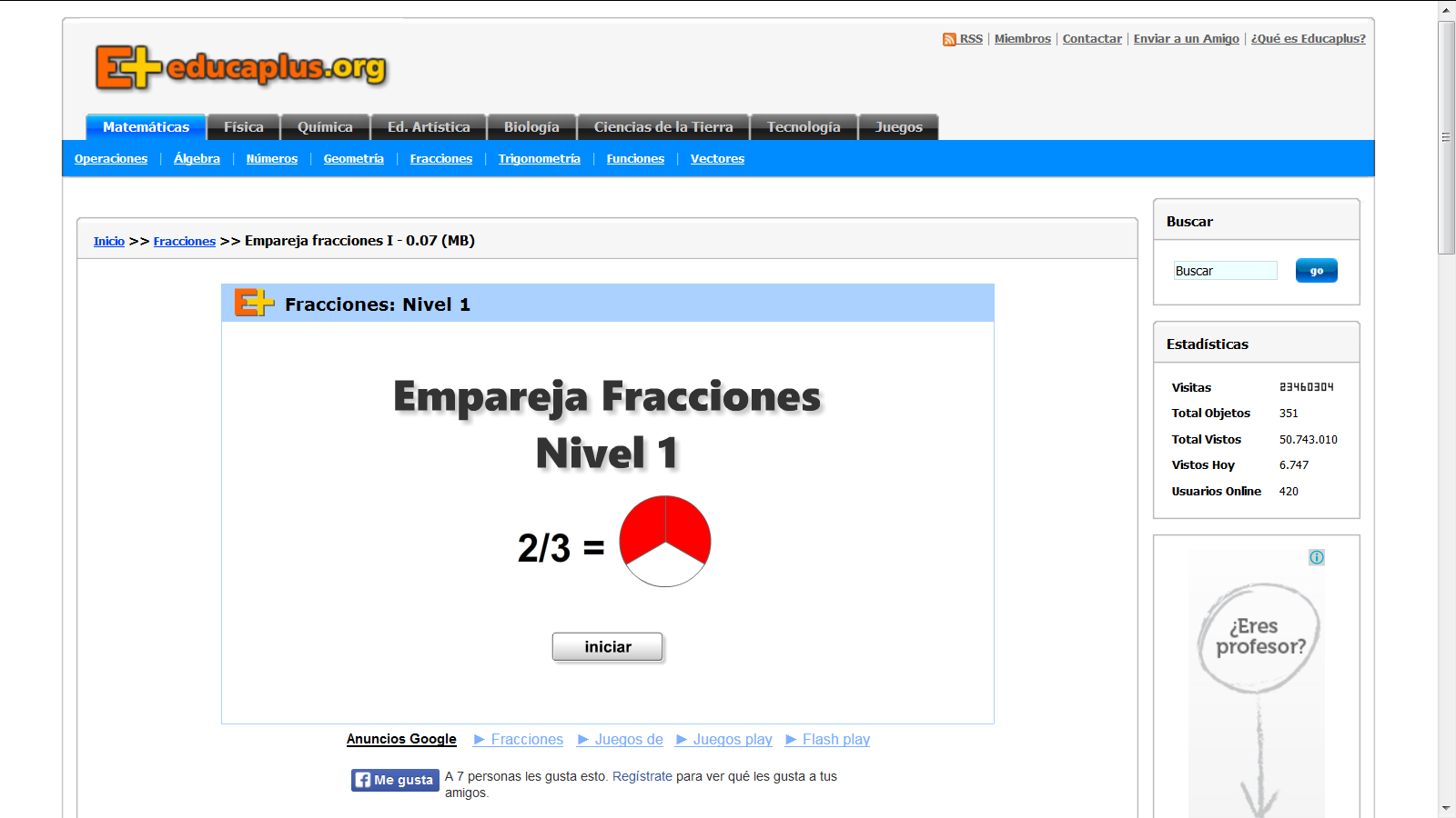 CONOCIENDO A LAS FRACCIONES