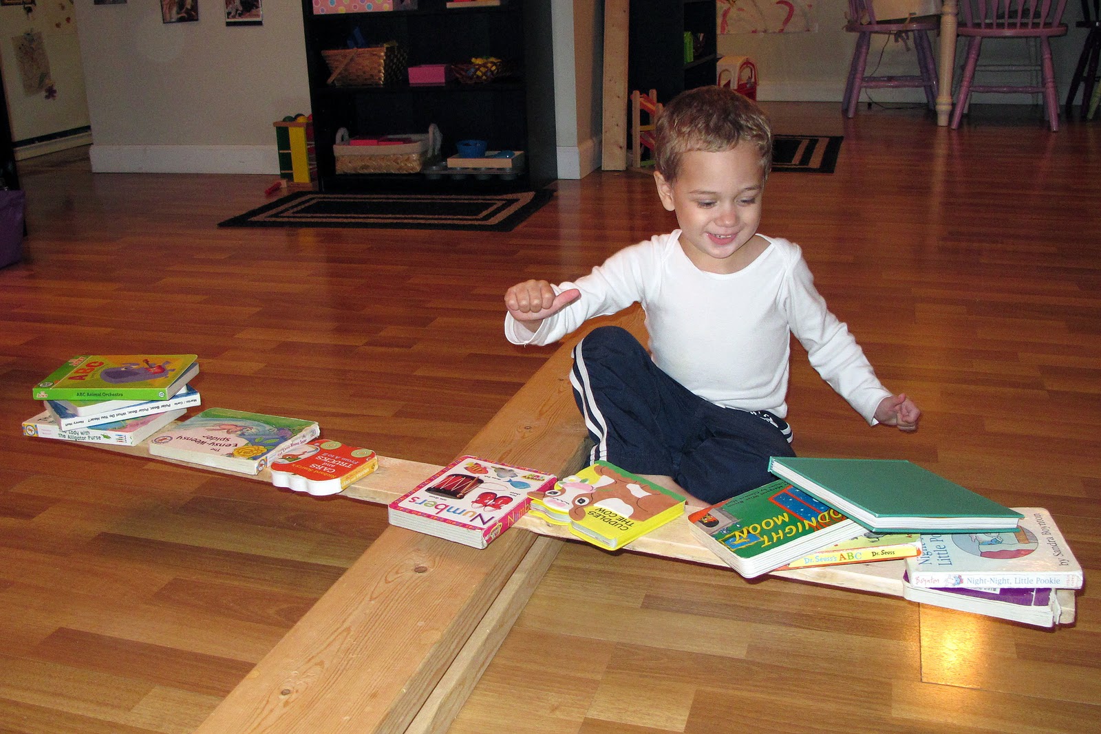 Peaceful Parenting: Homemade Levers: Science Play