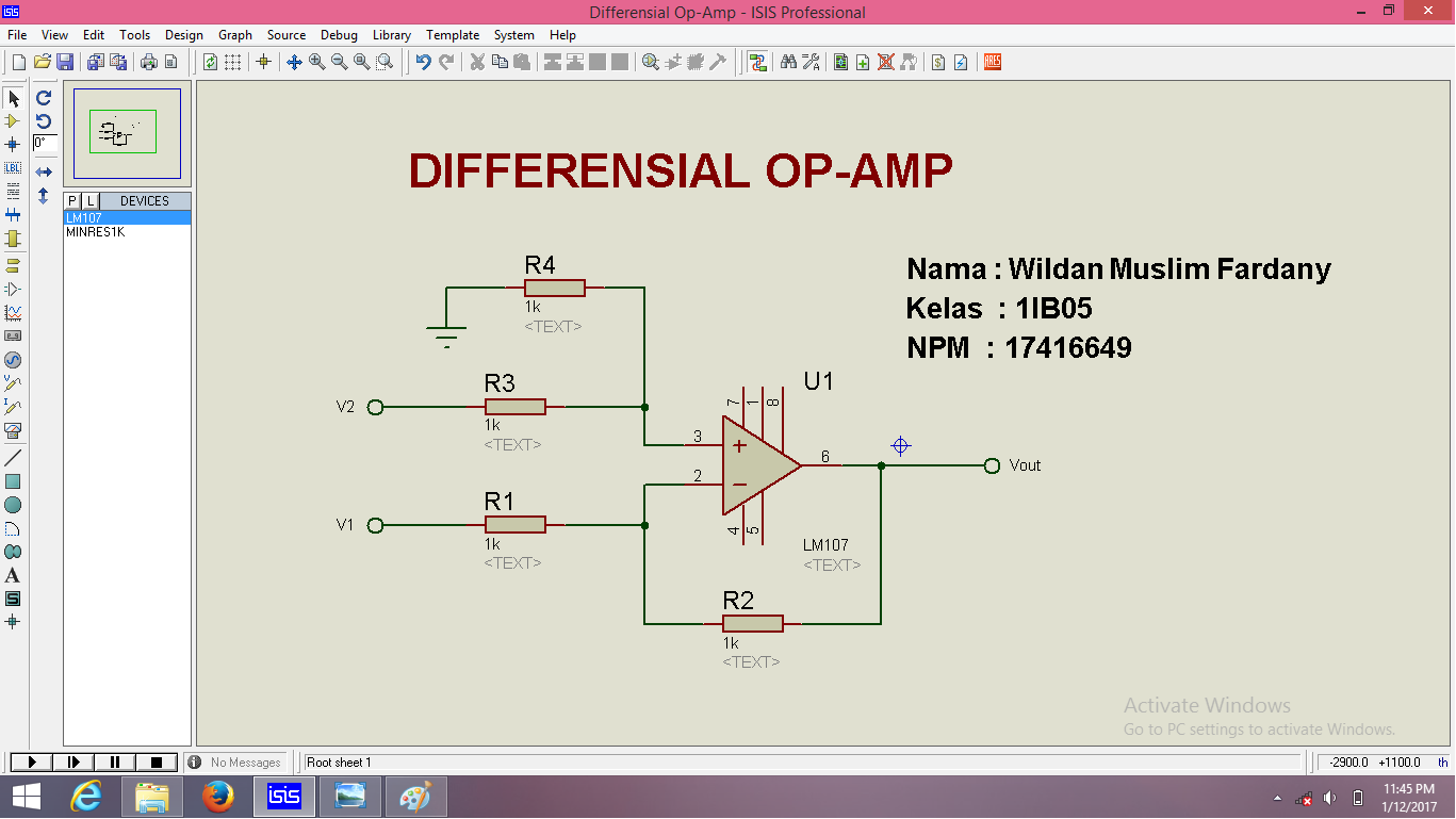 Wildan Muslim Fardany: LANGKAH-LANGKAH MEMBUAT RANGKAIAN DIFFERENSIAL ...