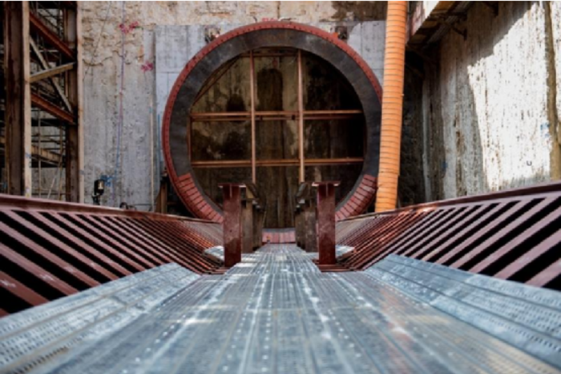 East Coast Line Construction: Construction progress at T302