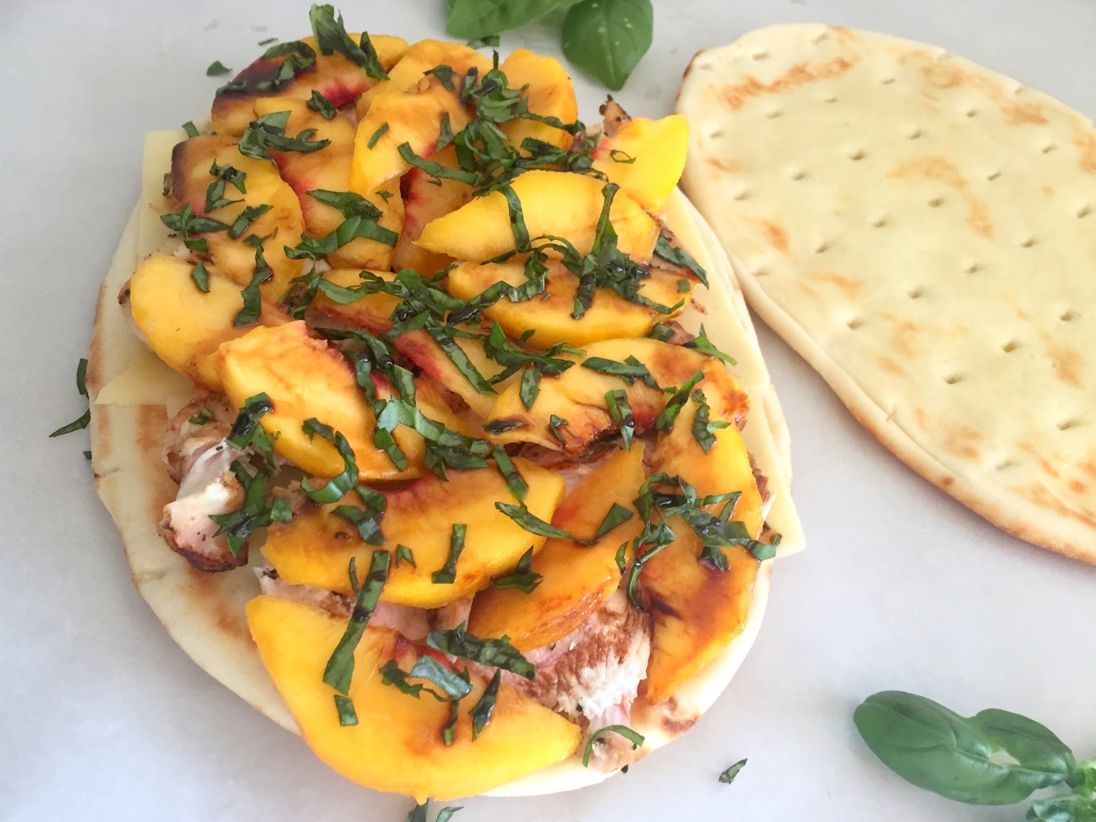 Mennonite Girls Can Cook: Grilled Chicken and Peach Flatbread Sandwich