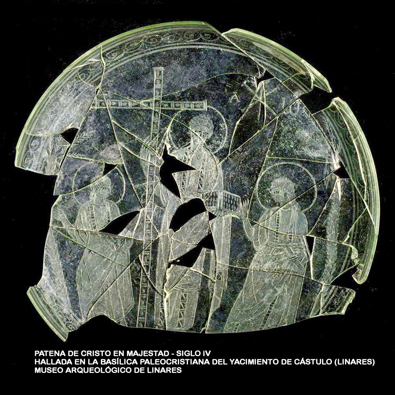 Patena de Cristo en Majestad, siglo IV - Cástulo (Linares) | aznalfarache