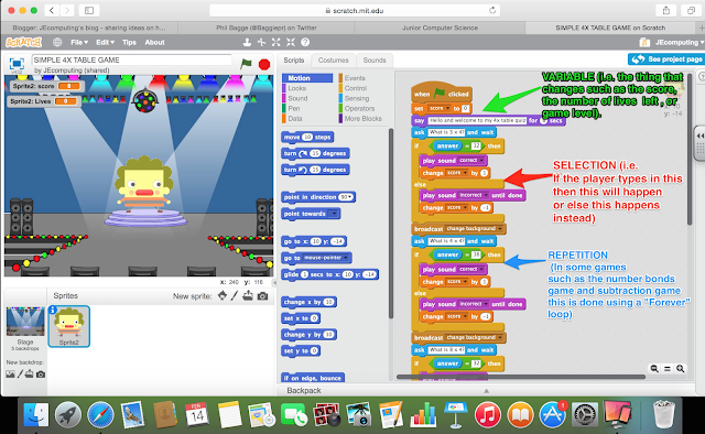 Ideas from the Computing classroom: Programming maths games in Scratch