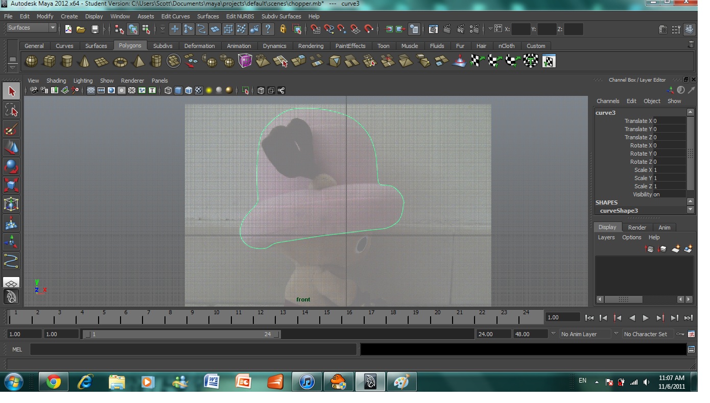 Chump's Exhibit of 3D!: Project 1 - Progression