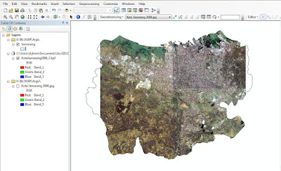 Cara Memotong Citra Satelit Pada Arcgis - Geograpik