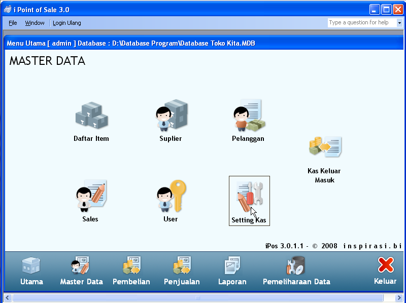 Setting Kas dan Catatan Kas Keluar Masuk di IPOS 3 | Program Toko
