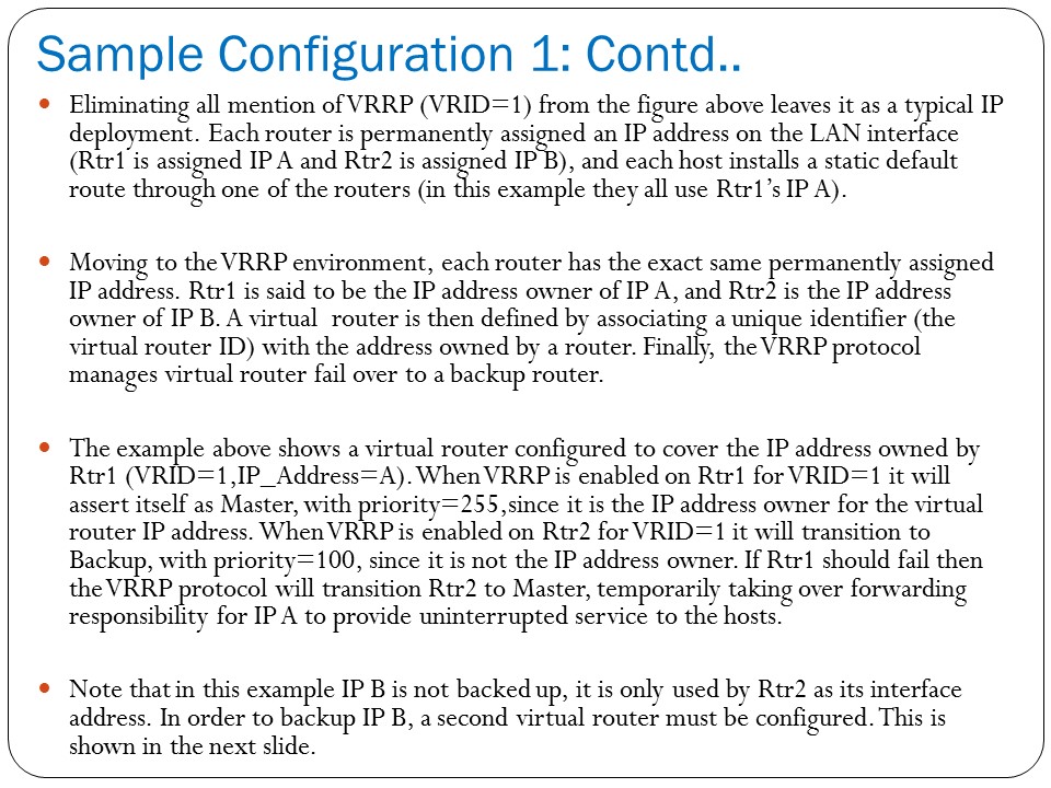 Networking And Scripting : VRRP-Explanation with Example