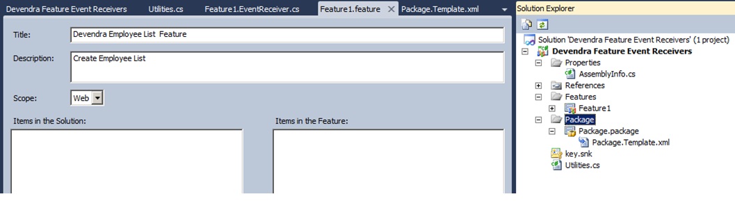 DEVENDRA's SharePoint: Creating List Programatically in SharePoint 2010 using Visual Studio 2010