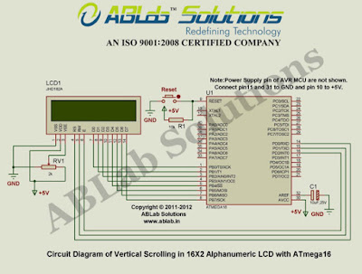 Alphanumeric LCD Projects using ATmega16 Microcontroller for Beginners