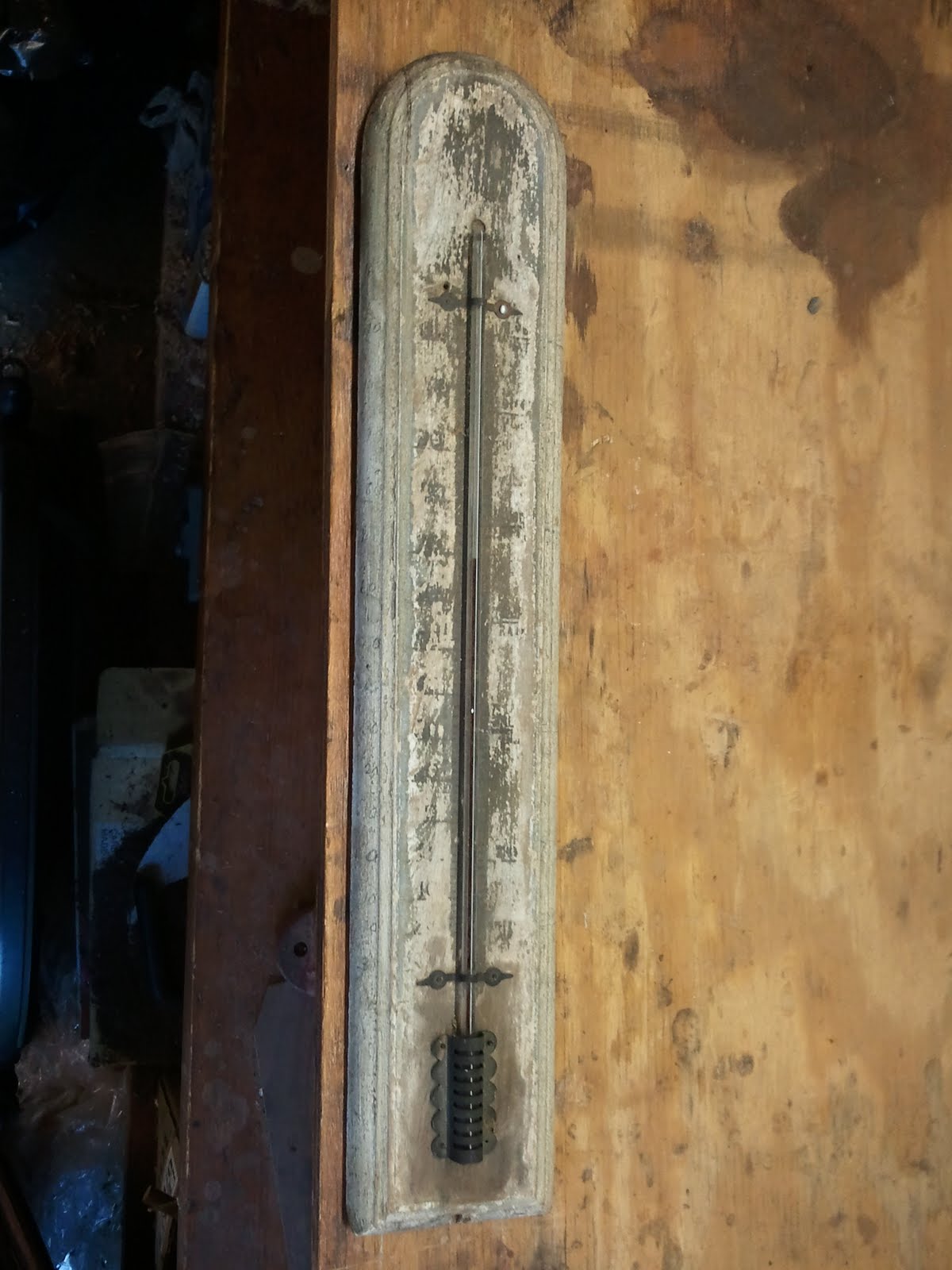 John Mark Power, Antiques Conservator: Painted Outdoor Thermometer (Ca ...