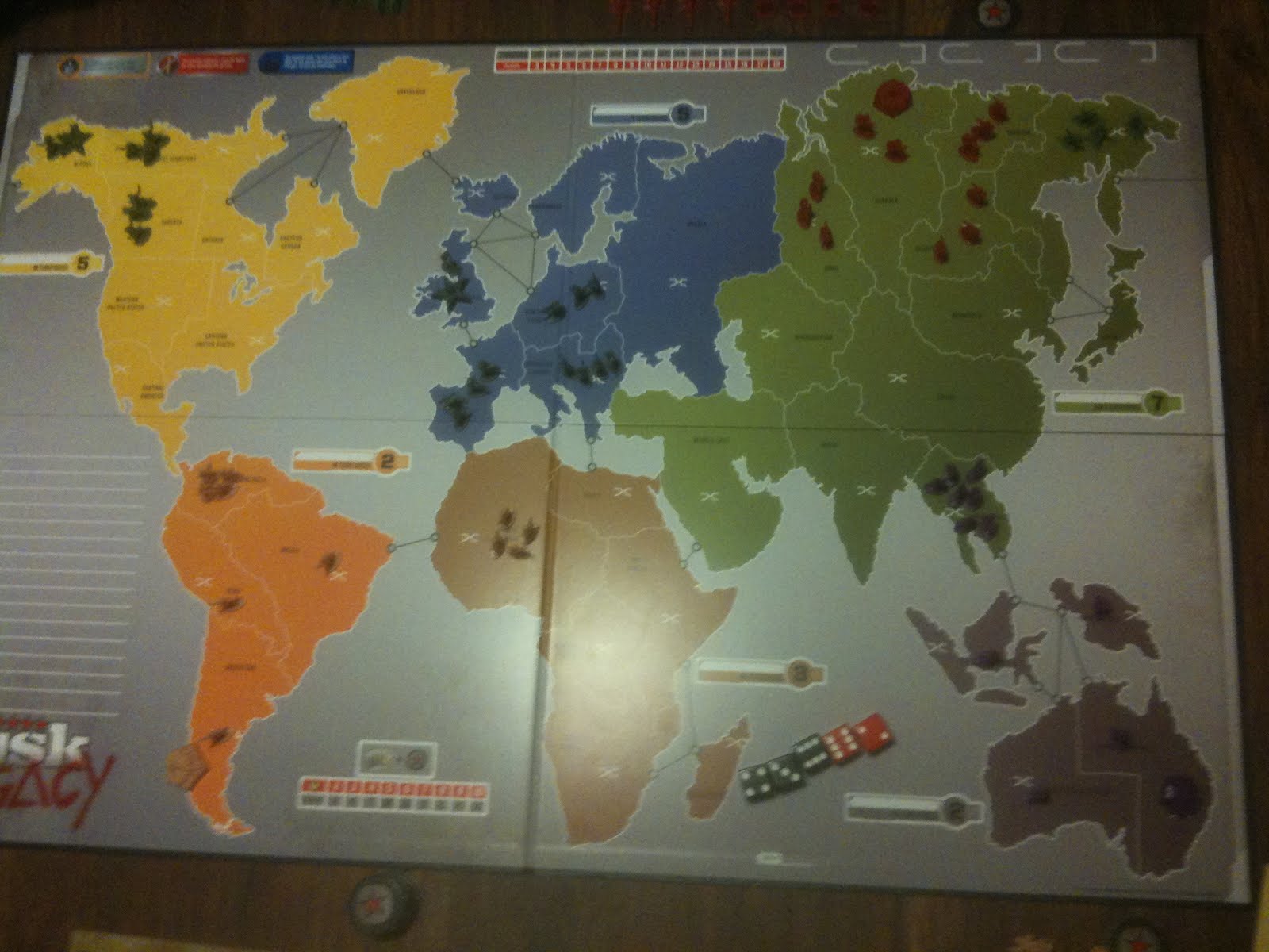 Up the vacuum thingy: Risk Legacy - Session Report - Game 1 (no spoilers)