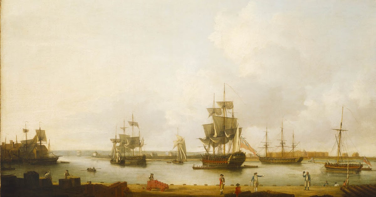 British Tars, 1740-1790: Ships off the Gun Wharf at Portsmouth, late ...