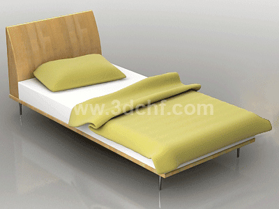 Single Bed 3D Model - Free 3D Model