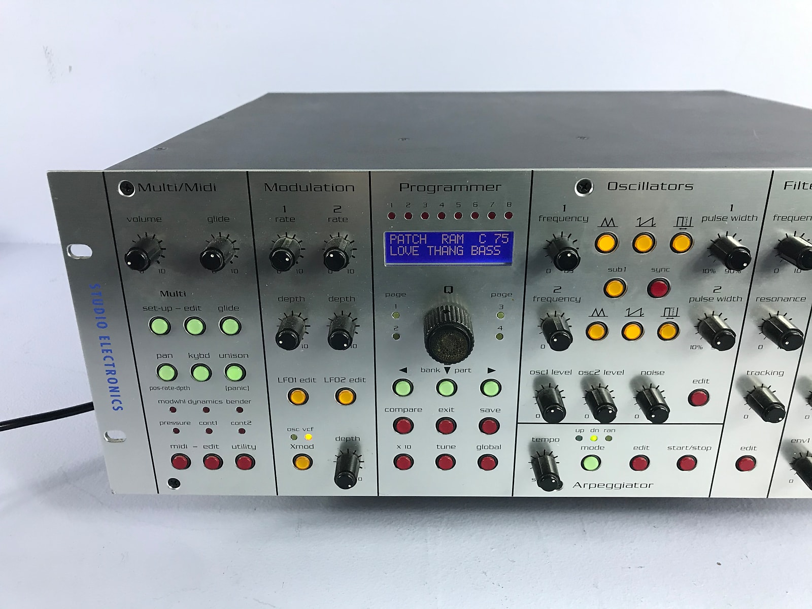 MATRIXSYNTH: Studio Electronics Omega 8 OM-8 Silver V2.5 w/ 6 Voice ...