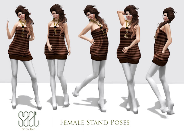 Female Stand Poses: New poses pack! | SAAL Body Inc