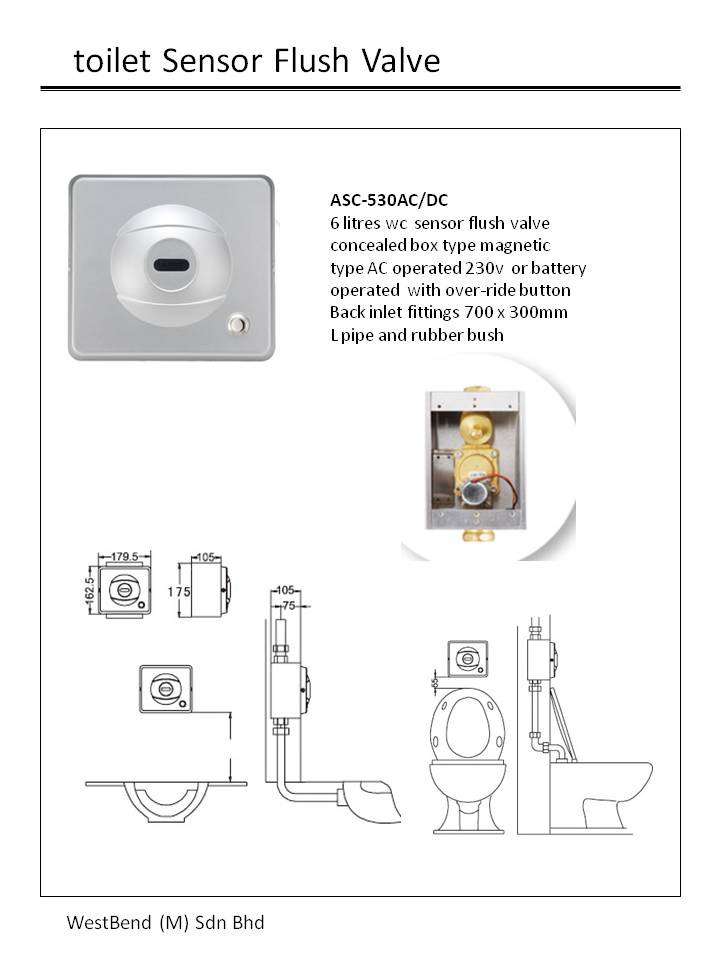WestBend (M) Sdn Bhd: wc sensor flush valve
