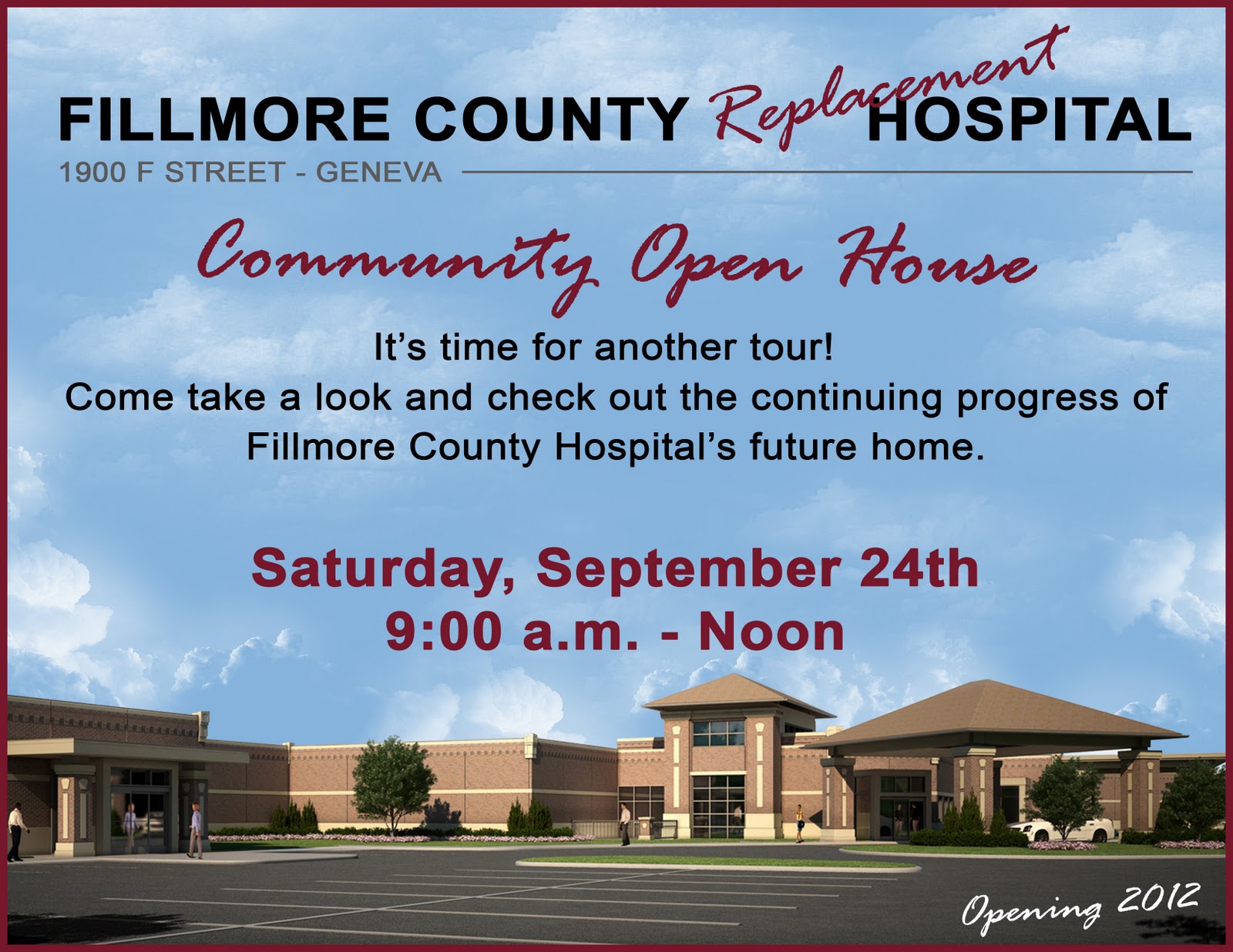 Village of Exeter: Fillmore County Replacement Hospital Open House