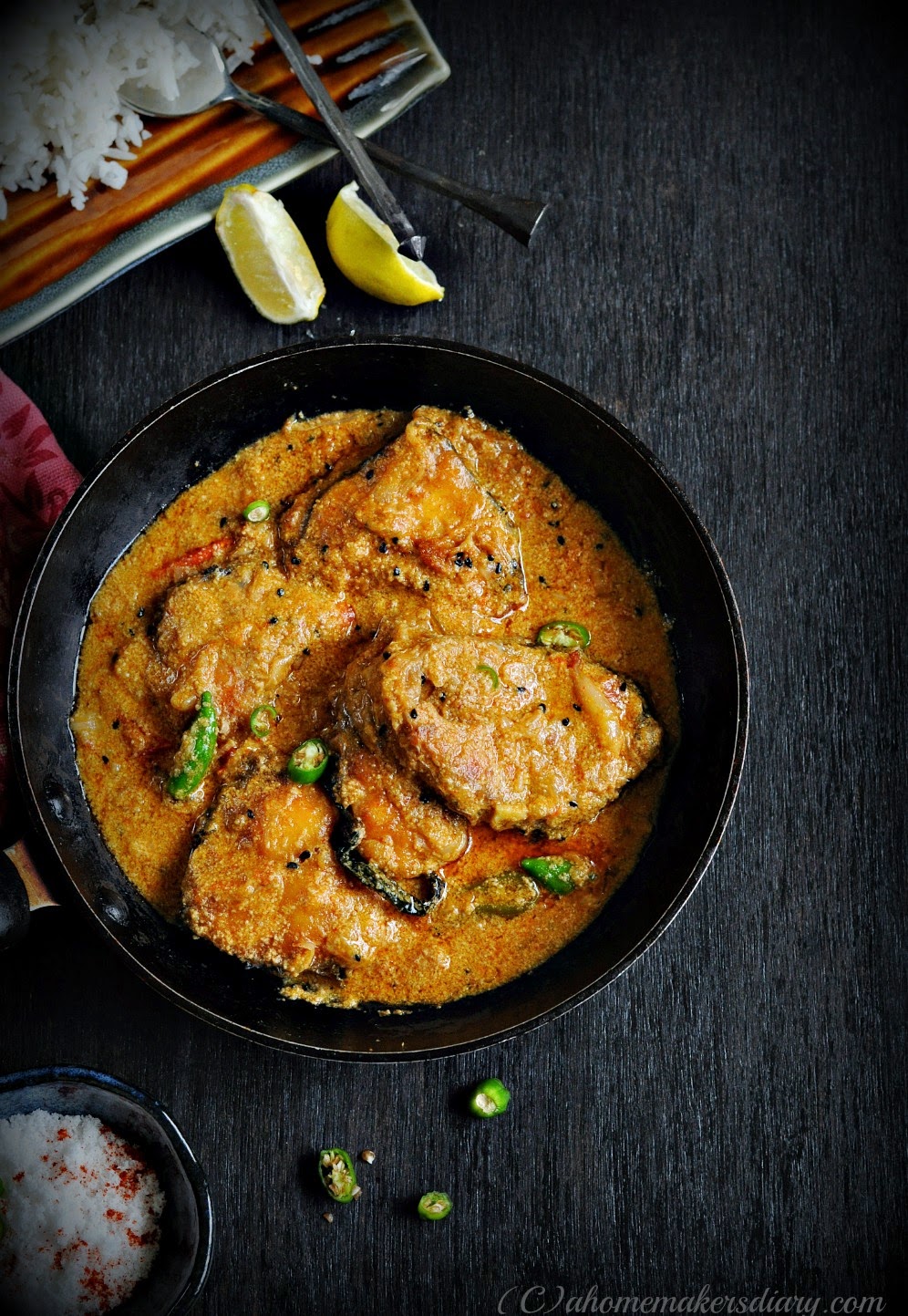 Rui Posto or Fish in a spicy Poppyseeds gravy - A Homemaker's Diary