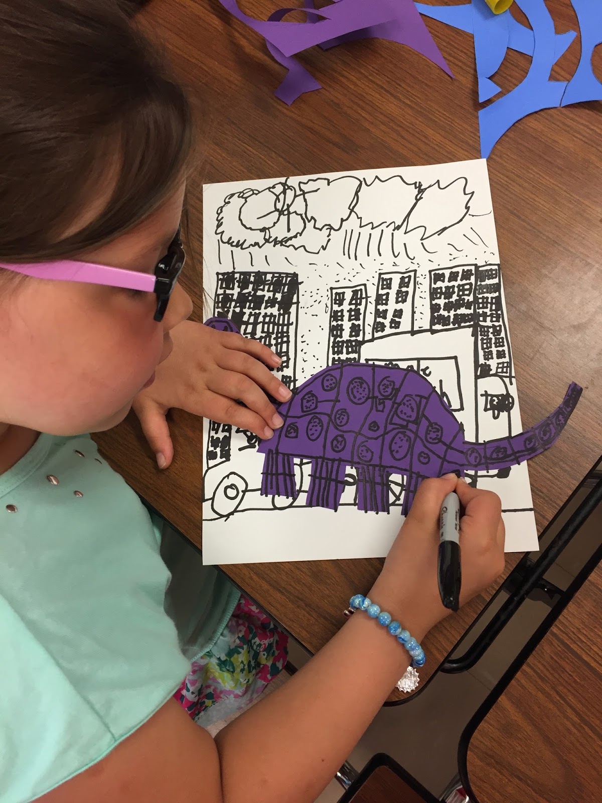 Welcome to Mrs. Peterson's Art Class!: If the Dinosaurs Came Back