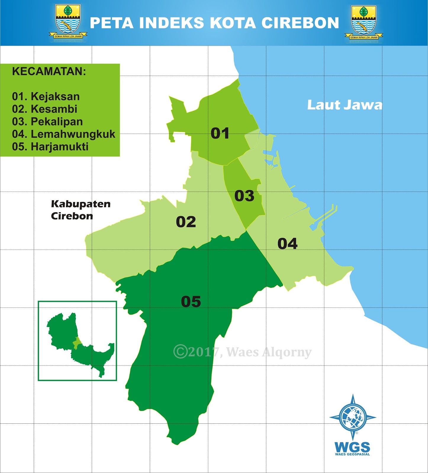 Peta Indeks Kota Cirebon - Gudang Tutorial