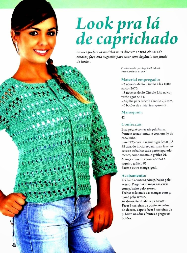 Free Crochet Charts Explained - 2 Spring Jackets for Spring 2015 ...