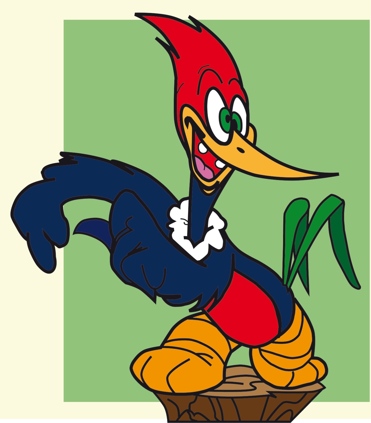 Montagens e Efeitos Visuais: Pica Pau Vetor