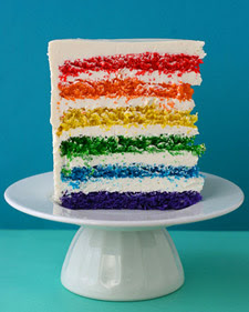 Affection for Detail: Colored Layer Cake
