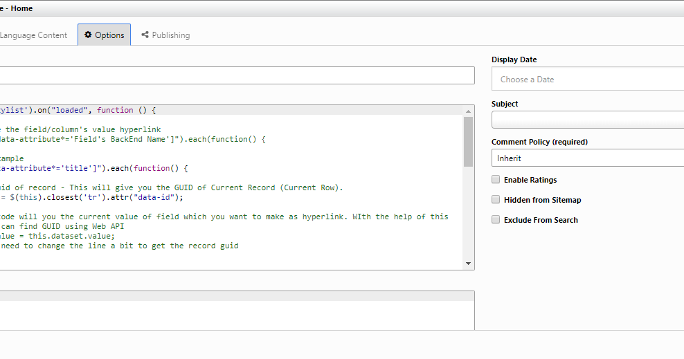 CRM HUB: Apply Custom Hyperlink on other field in Entity List in D365 ...