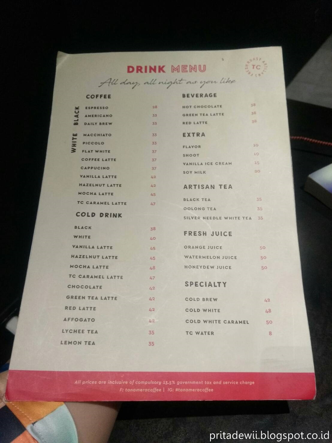 Review: Tanamera Coffee Jogja