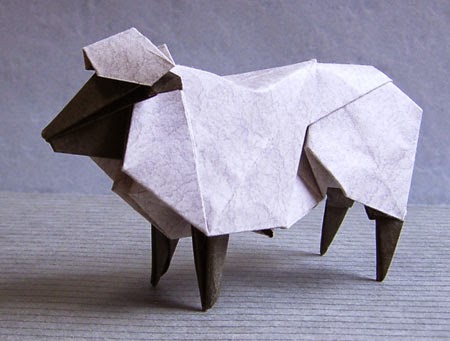 origami Sheep ~ origami instructions art and craft ideas