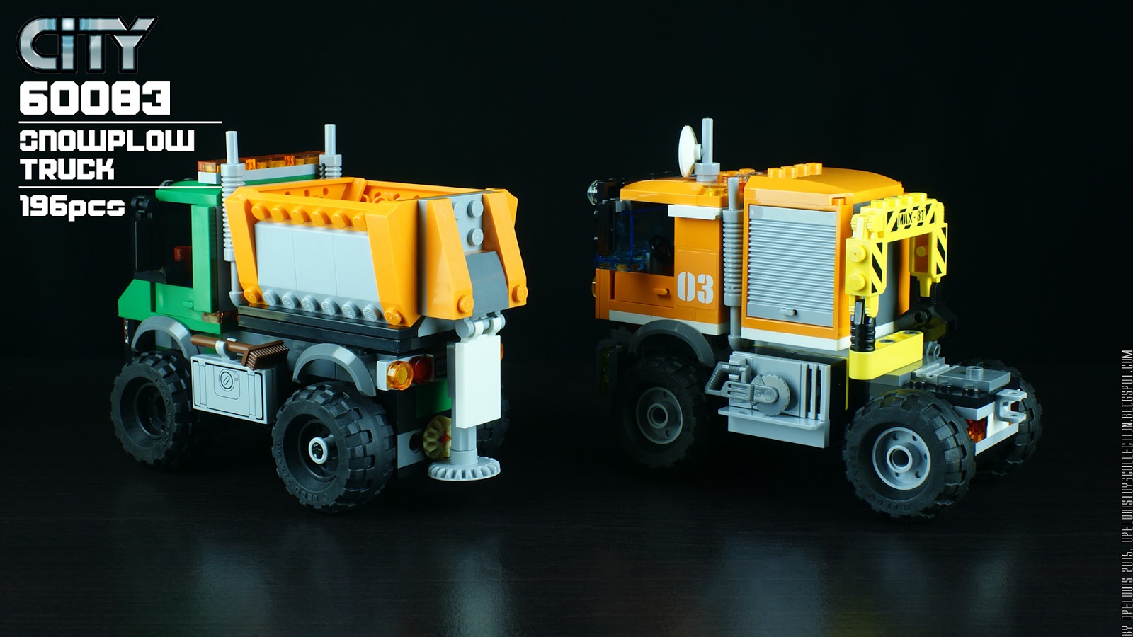 Opelouis's Toys Collection: LEGO City 60083 Snowplow Truck.