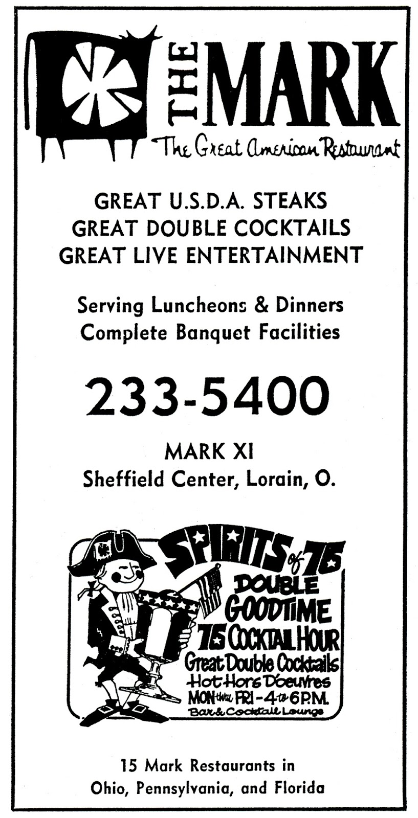 Brady's Bunch of Lorain County Nostalgia: The Mark Restaurants