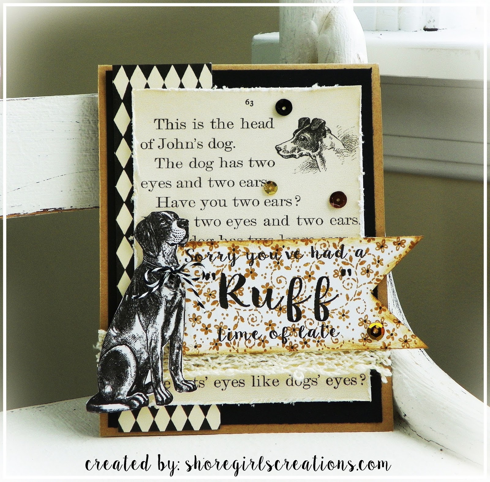 Shoregirl's Creations: "Ruff" Day Card