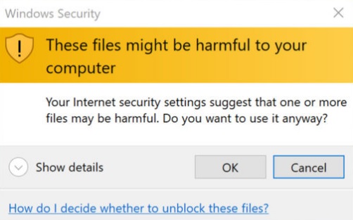Cara mengatasi peringatan these files might be harmful to your computer ...