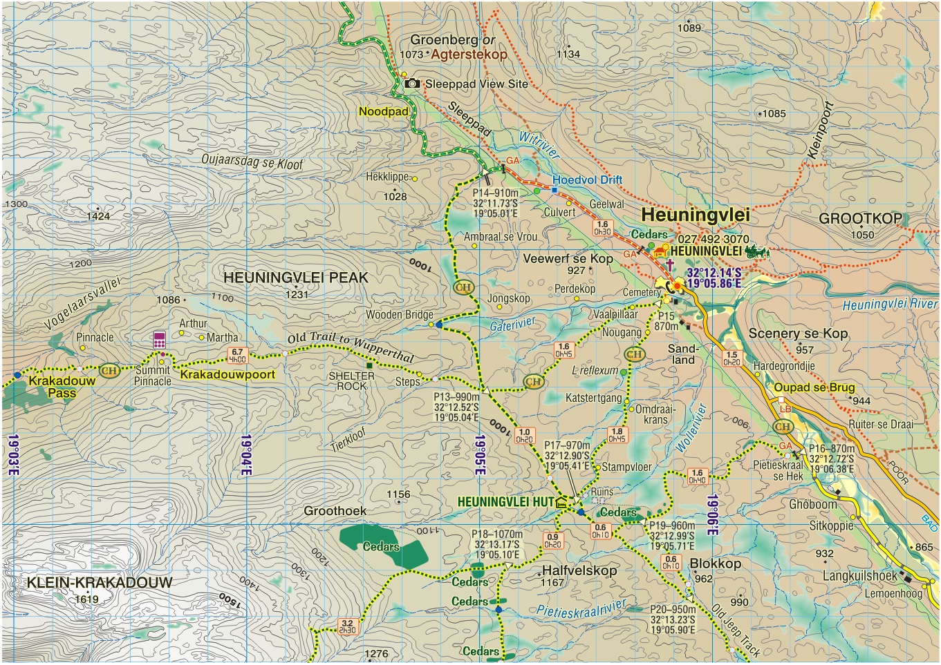 Hike the Cederberg: the Map: November 2012