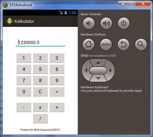 Kalkulator Android Sederhana - My Personal Blog