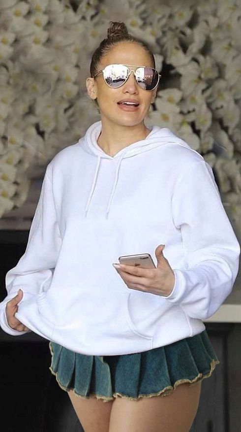 Jennifer Lopez JLo in Denim Micro Jean Mini Skirt ~ Jennifer Lopez Jlo ...