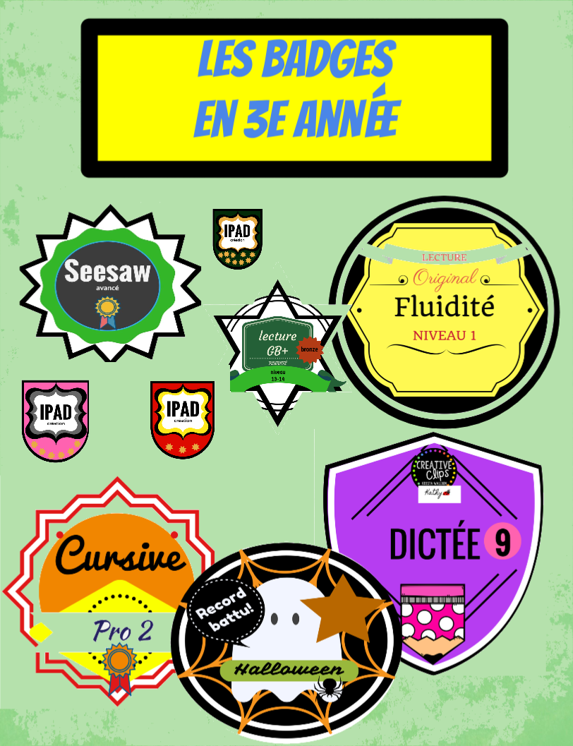 La folie des badges en 3e année