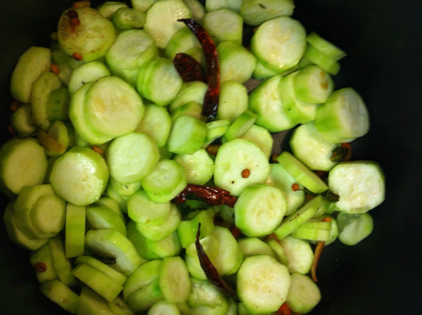 Annamma's Recipes: Peerkangai Masiyal ( Ridge Gourd)