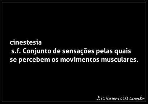 Consultório de Psicopedagogia Clínica: Cinestesia