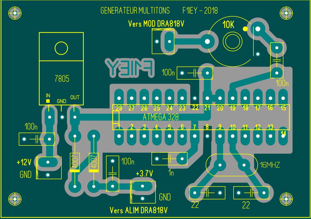F1IEY - ATELIER RADIO: BALISE VHF 144MHZ - DRA818V