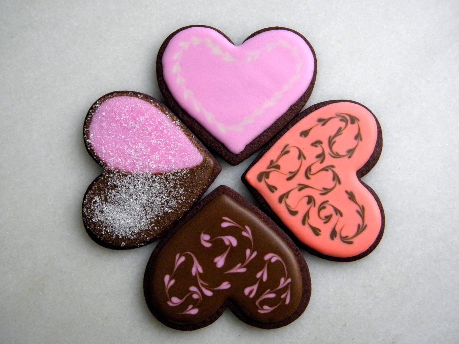 Beautiful Heart Cookies