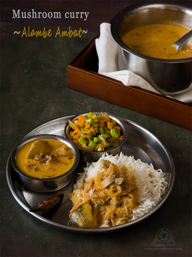 Alambe Ambat/Mushroom Curry ~ Flavors N Colors
