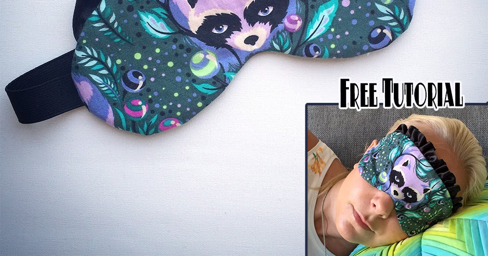 Pink Pony Design: Ruffled Sleep Mask - A Free Tutorial
