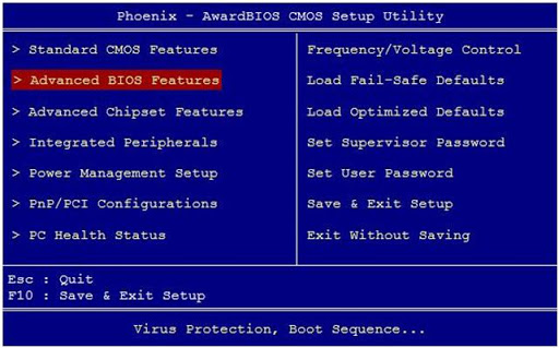 Cara Akses Layar Konfigurasi BIOS ~ Still Move on The Way