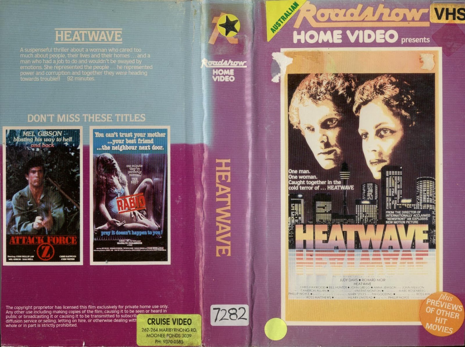 Australian VHS Covers: Roadshow Vhs Collection First Label