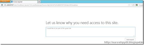 Configure site access request in SharePoint 2013. - Things to share