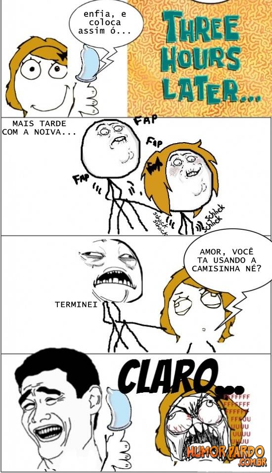 Humor Elegante: Como colocar a camisinha.