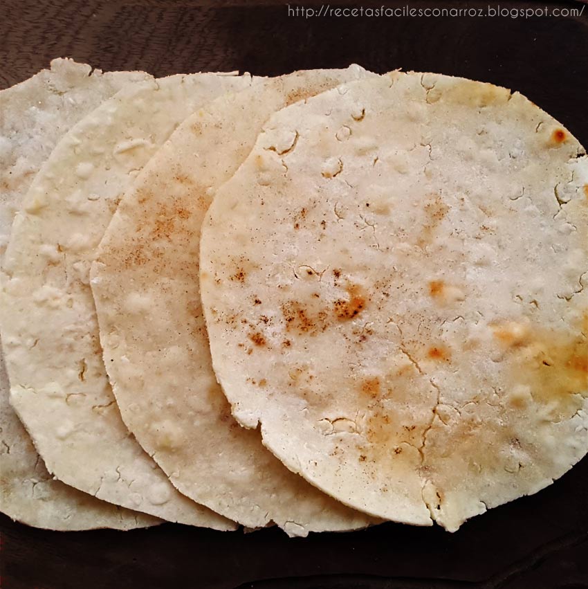 Masa para preparar tacos con maíz blanco pisado/trillado y harina de ...